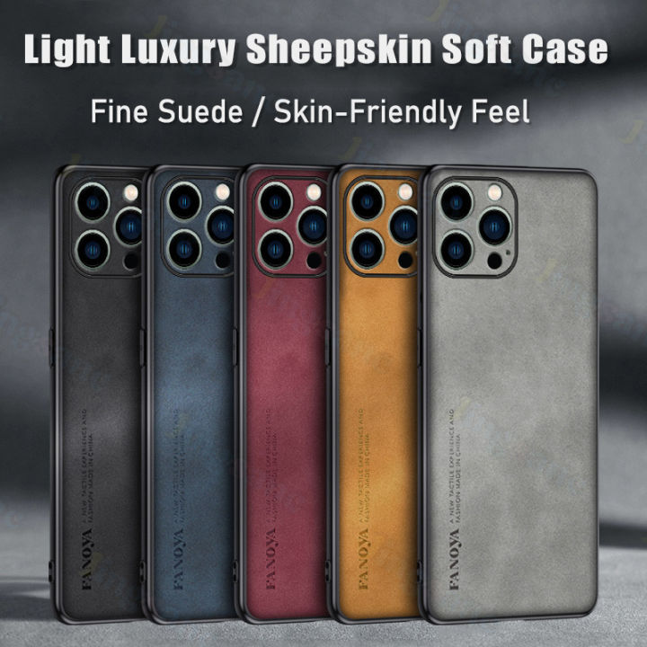 Jingsanc Leather Casing For Samsung Galaxy A52/A52 5G/A52s 5G/A72 Case Luxury Sheepskin Silicone ...