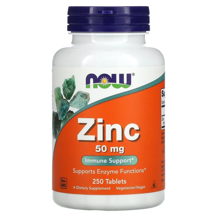 NOW Foods, Zinc, 50 mg, 250 Tablets | Lazada PH
