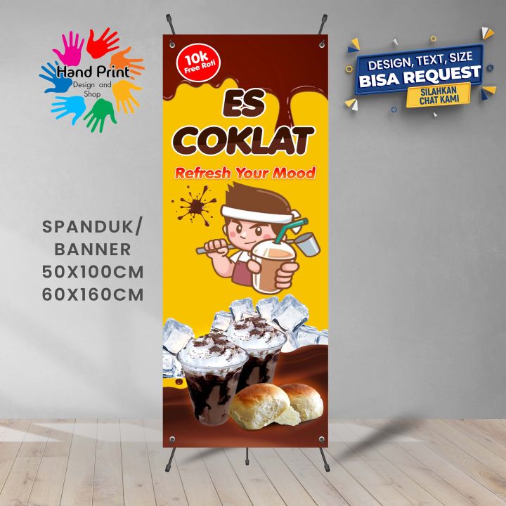 Spanduk Banner Es Coklat Cocol Roti Gratis Memesan Desain | Lazada ...