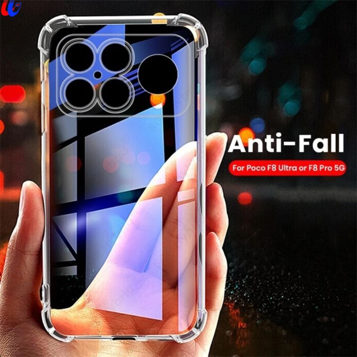 For Xiaomi POCO F8 Ultra Case Transparent Shockproof Cover POCOF8 Pro ...