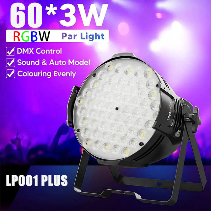 Big Dipper LP001-PLUS Stage Lights 60 LED 3w RGBW LED Par Lights | Lazada PH