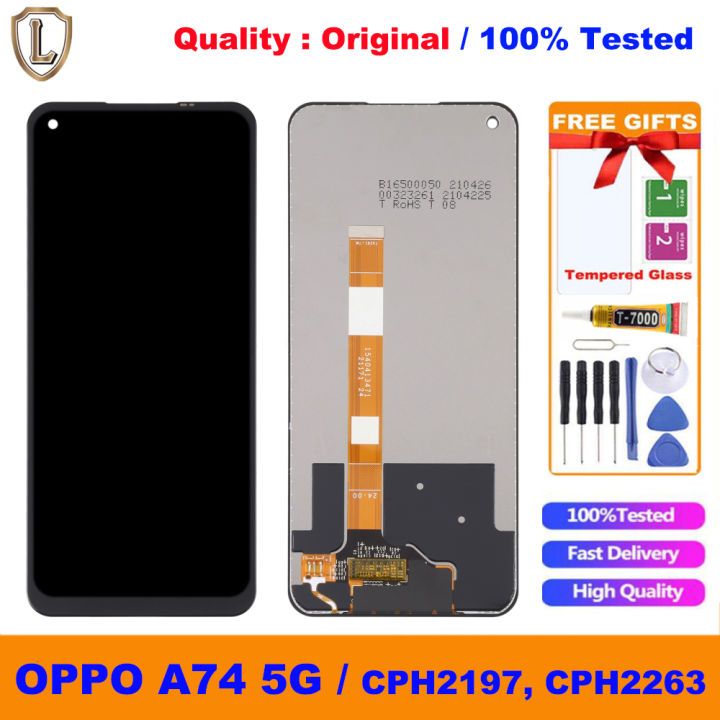 100% Tested Original LCD For OPPO A74 5G LCD Screen CPH2197 CPH2263 LCD ...