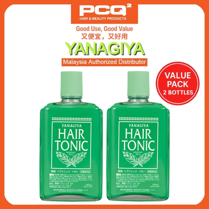 YANAGIYA HAIR GROWTH TONIC (With Fragrance) 240ML [Malaysia Authorized ...