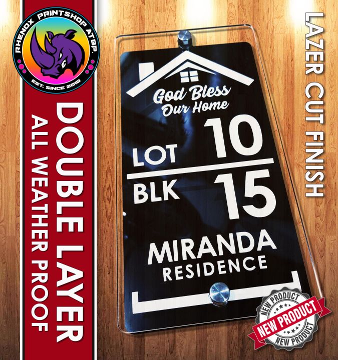 House Plates Address 3mm Thickness With Stand Off Bolt | Lazada PH