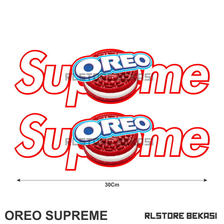Stiker Pack Oreo Supreme isi 2Pcs Pcx Vario Scoopy Genio Nmax Vespa ...