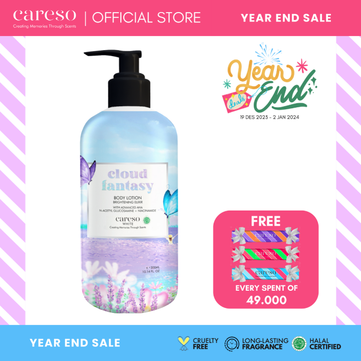 CARESO - Body Lotion - Cloud Fantasy 300ML | Lazada Indonesia