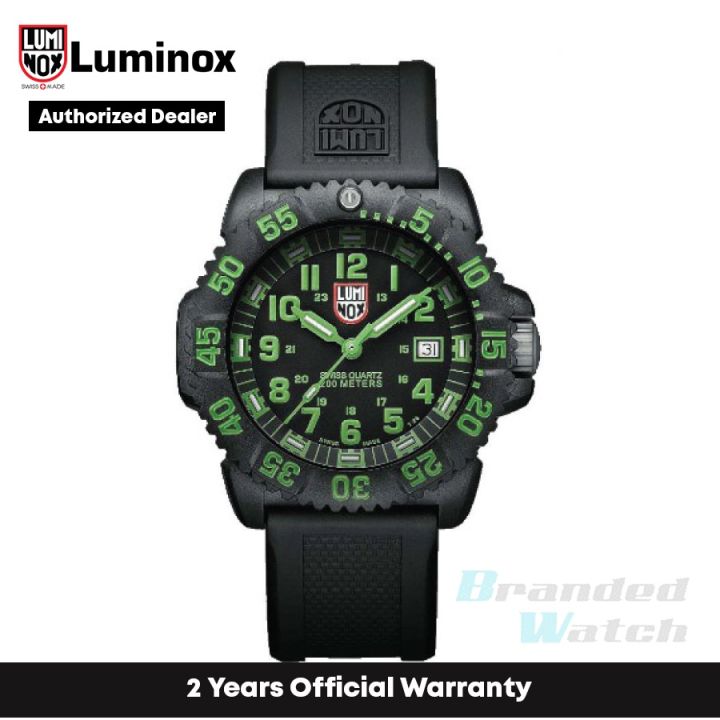 [Official Warranty] Luminox LM3067 Men's Navy Seal Colomark Silicone ...