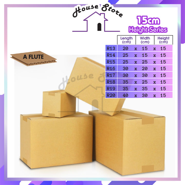 15 cm Height Series - Carton Box Packing Box Packaging Box Kotak - A ...