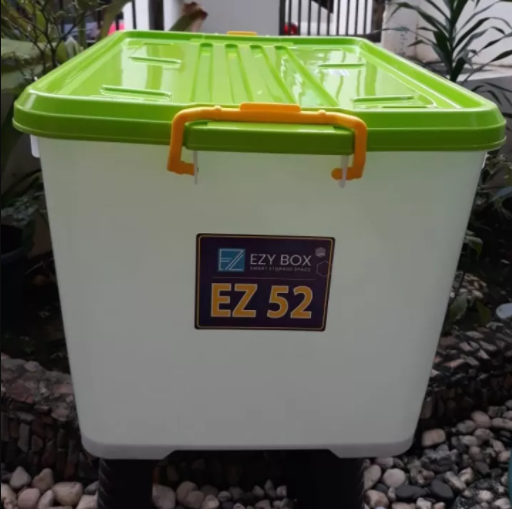 Container Box Ezy 52 Liter / Tempat penyimpanan wadah plastik | Lazada ...