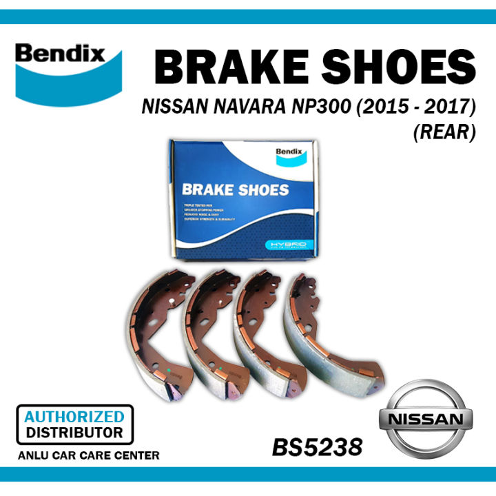 BENDIX BRAKE SHOES NAVARA BS5238 Nissan Navara NP300 (2015 - 2022 ...