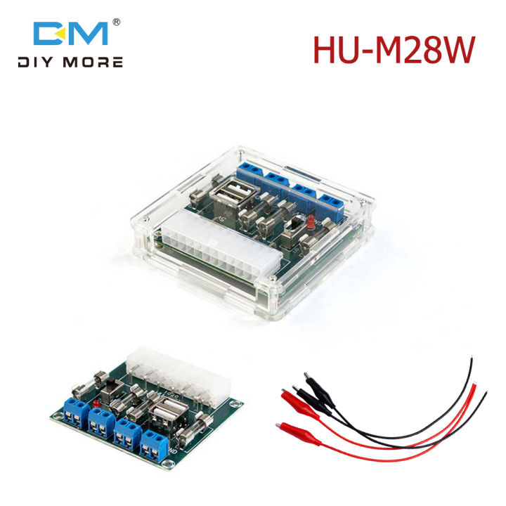 diymore HU-M28W Desktop Computer Power Adapter Board ATX Power Board ...