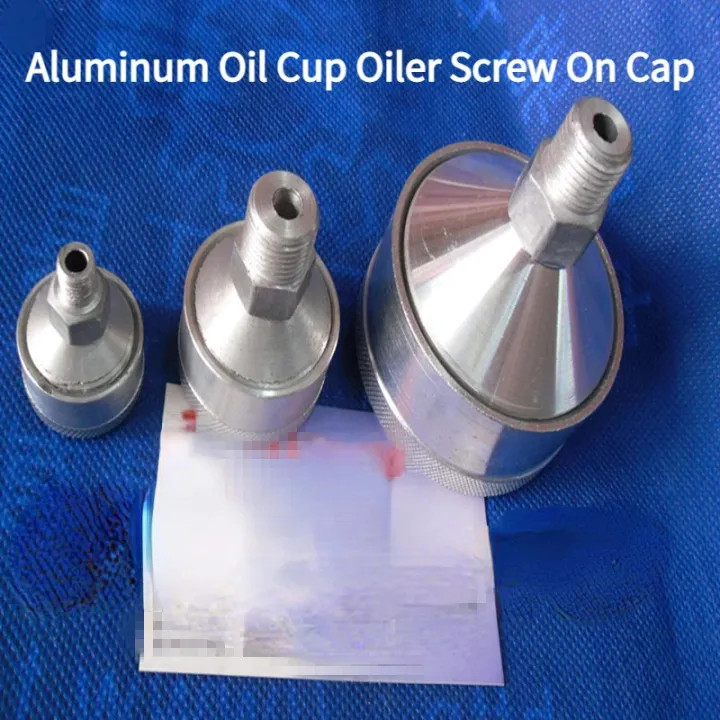 Aluminum Grease Oil Cup Oiler Screw On Cap Screw cap oil cup for engine ...