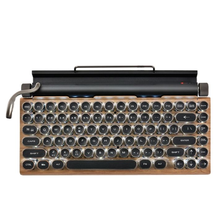 Retro Typewriter Keyboard Wireless Bluetooth Mechanical Keyboards 83 ...