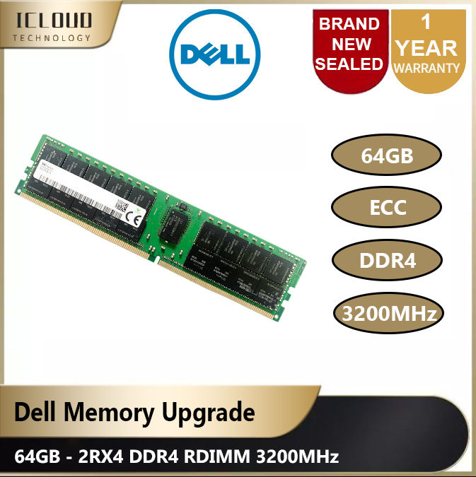 DDR4 64GB RAM│Dell Memory Upgrade Memory Module│64GB 2RX4 DDR4 RDIMM ...