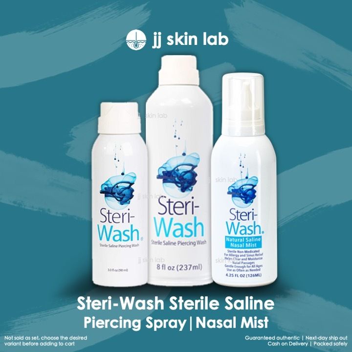 Steri-Wash Sterile Saline Aftercare Piercing Wash Mist | Lazada PH