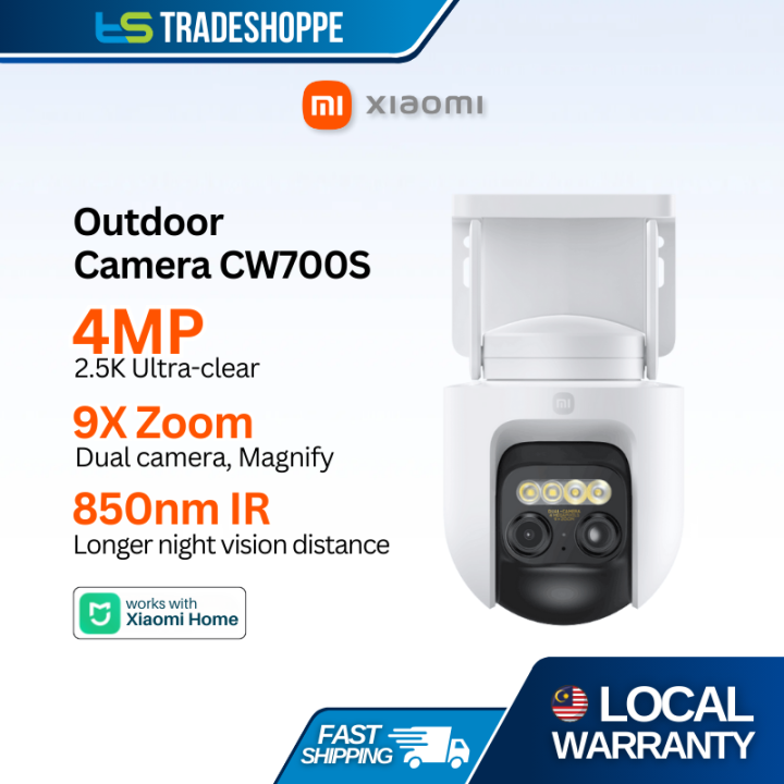 Xiaomi Outdoor Camera CW700S - 9X Zoom Dual Camera | IP66 Waterproof | Dual Antenna | Humanoid ...
