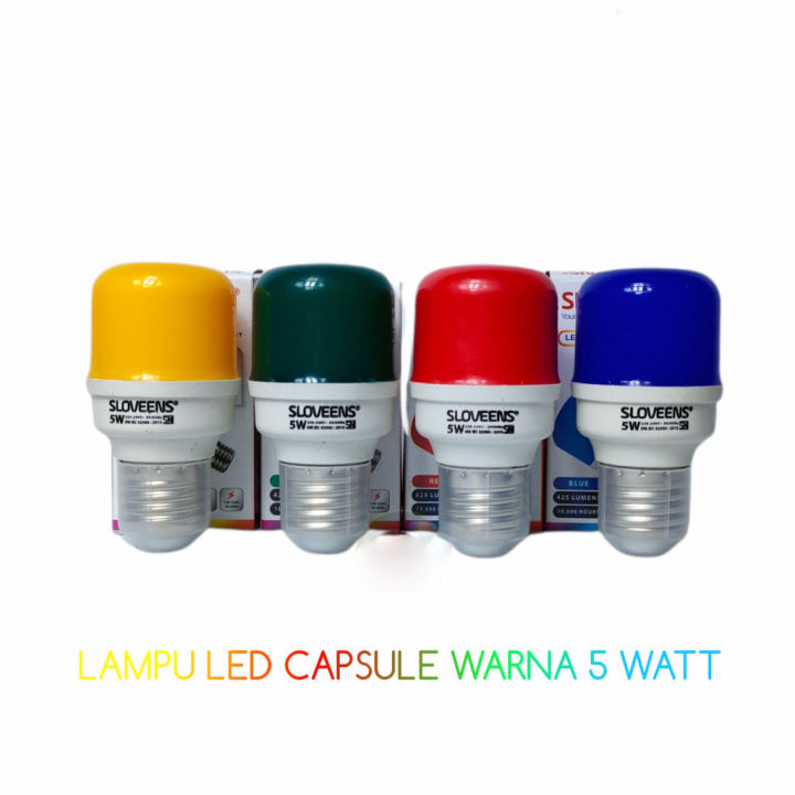 Sloveens LED Colorfull Lampu LED Warna 5 Watt | Lazada Indonesia