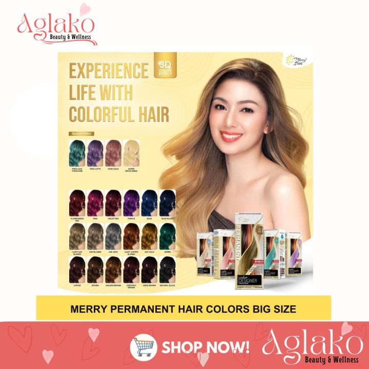 Merry Sun Permanent Hair Color Complete Kit | Lazada PH