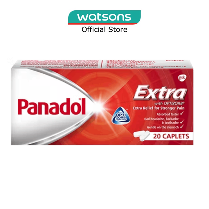 PANADOL Extra with Optizorb Tablet (For Multiple Tough Pain Relief) 20s ...