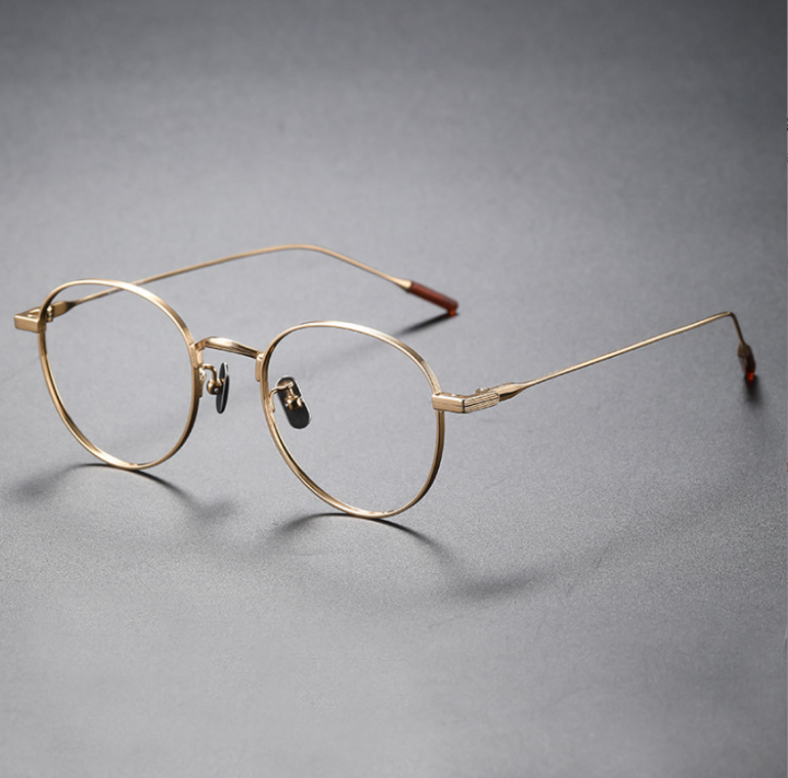 Ultralight Prescription Myopia Eyeglasses Pure Titanium Women Retro