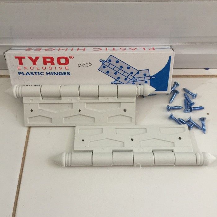 ENGSEL LEMARI , LACI PVC TYRO PLASTIC HINGES | Lazada Indonesia