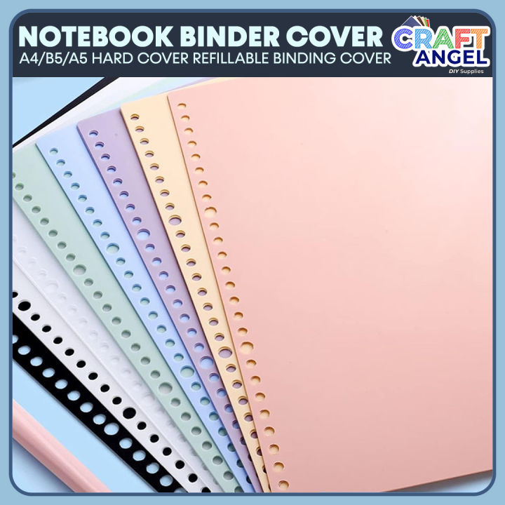 Binding Cover Notebook Binder Hard Cover Refillable Covers2 Sheets A4 ...