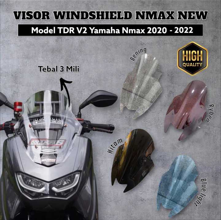Visor windshield Nmax New V2 TDR Visor Nmax New V2 Model TDR V2 Tebal 2 ...