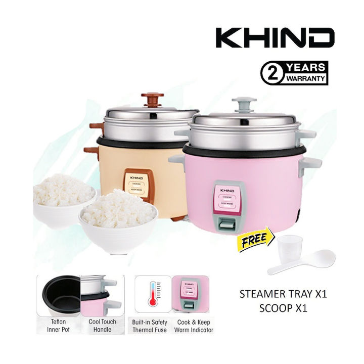 KHIND RICE COOKER RC918T (1.8 LITRES) | Lazada