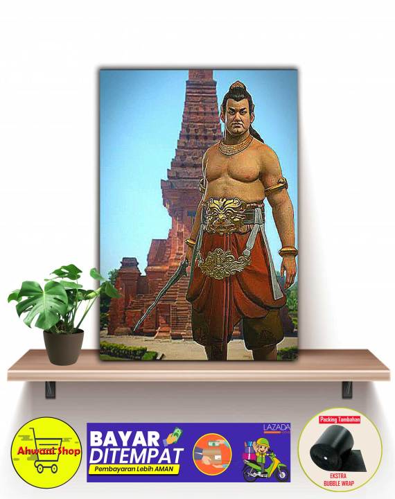 Poster Hiasan Dinding Gajah Mada / Poster Kayu Hiasan Dinding Rumah ...