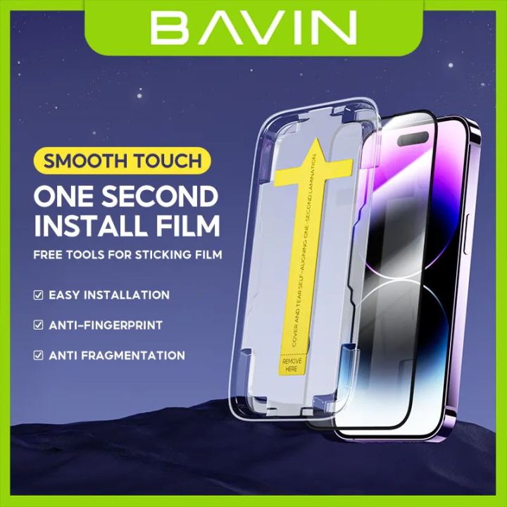 Cocapark BAVIN Q3 Tempered Glass Full Screen Protector for Apple iPhone ...