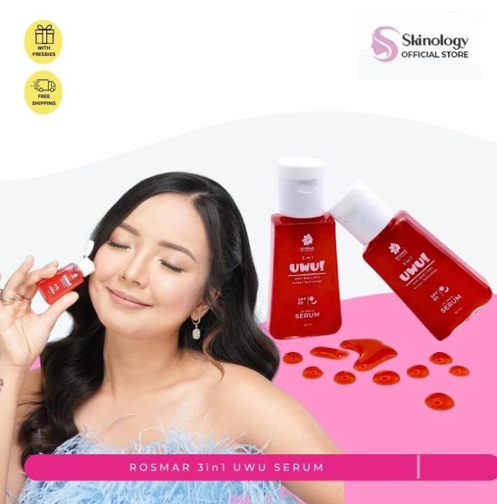 ROSMAR UWU SERUM 3in1 Serum 30ml (AHA | BHA | PHA Serum Korean Technology) 10x whitening | Lazada PH