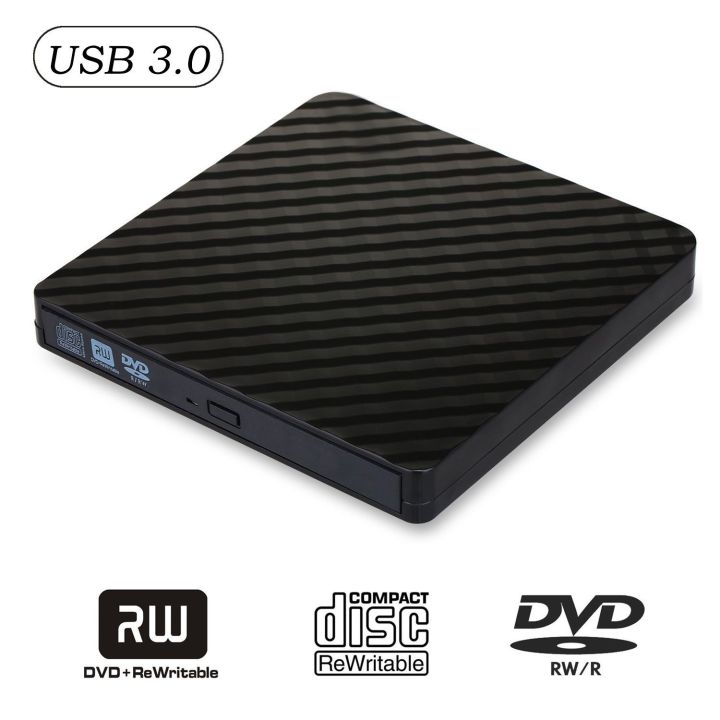 USB 3.0 External DVD RW CD Writer Drive Burner Reader Player ออปติคัลไ ...