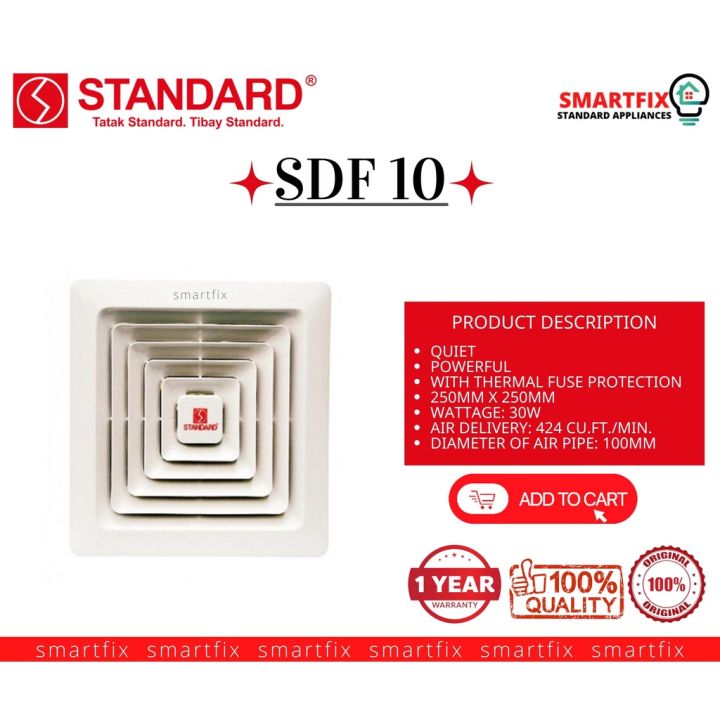 Standard Duct Fan 10" Blade SDF 10 | Lazada PH