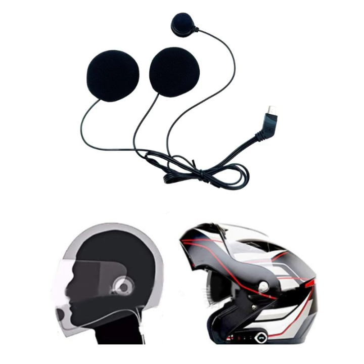 Microphone Speaker For Motorcycle Intercom Headsets Interphone For Open ...