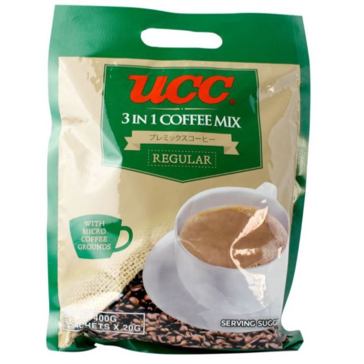 UCC 3-in-1 Regular Coffee Mix 20 x 20g | Lazada PH