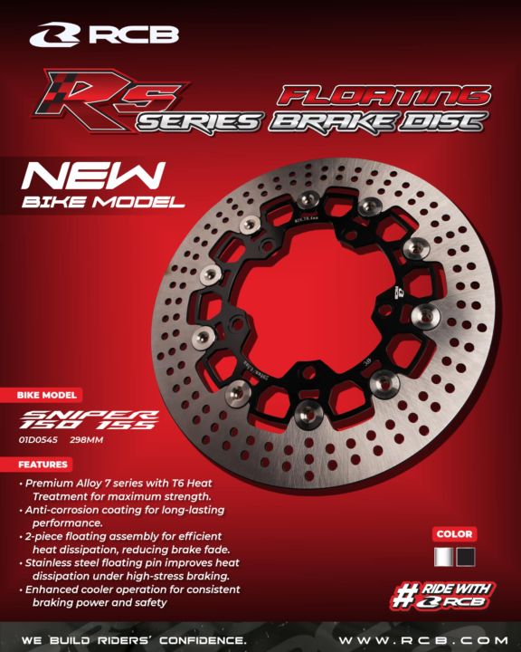 NEW! RCB Alloy Brake Disc RS Series for Yamaha Sniper 135 (267MM) and ...