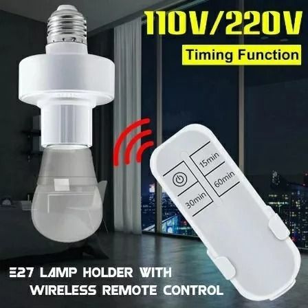 TUKUO Fitting Lampu Remote Timer Otomatis Fiting Lampu Remot Timer ...