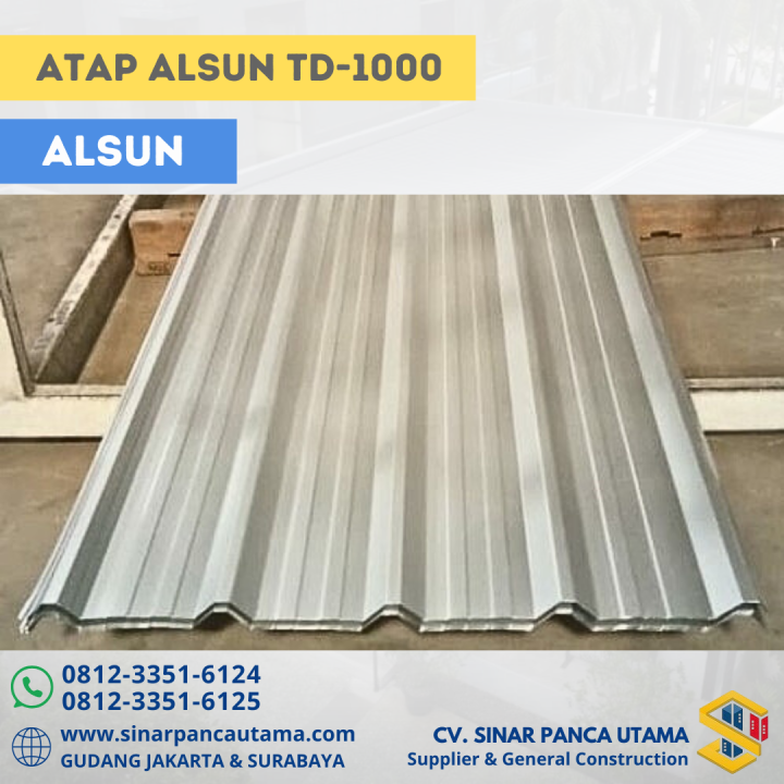 JUAL ATAP ZINCALUME ALSUN TD-1000 HARGA TERJANGKAU | Lazada Indonesia