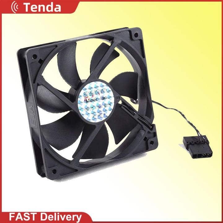 120mm 3000RPM Fan Cooling 12cm DC 12V 500V Chassis Workstation Cabinet ...