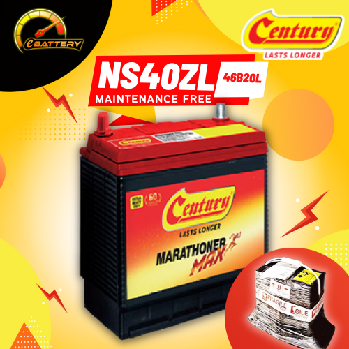 NS40ZL CENTURY MAX | Car battery Bateri kereta | Perodua Myvi Alza City ...