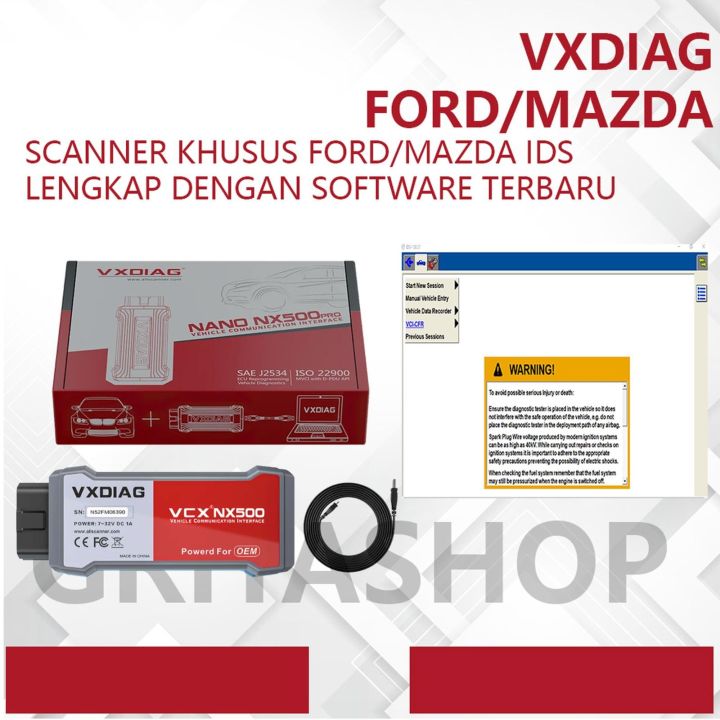 Scanner Mobil FORD/MAZDA VXDIAG VCX NANO Software Terbaru | Lazada ...