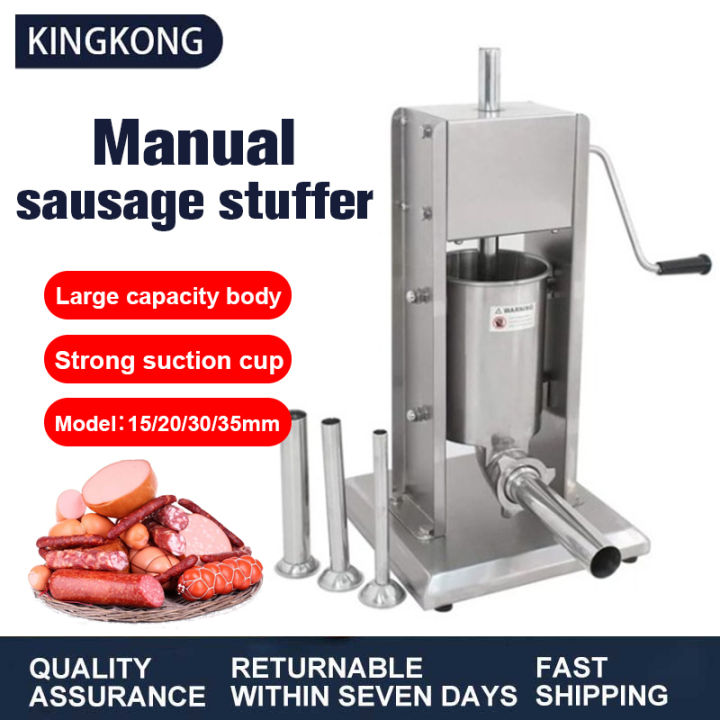Kingkong 3L Sausage Stuffer Machine with free stainless 4pcs Funnel and ...
