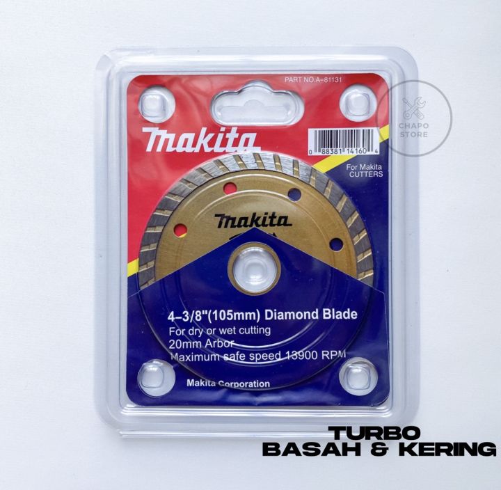 Makita diamond cutting wheel 4" inch turbo mata gerinda potong keramik ...