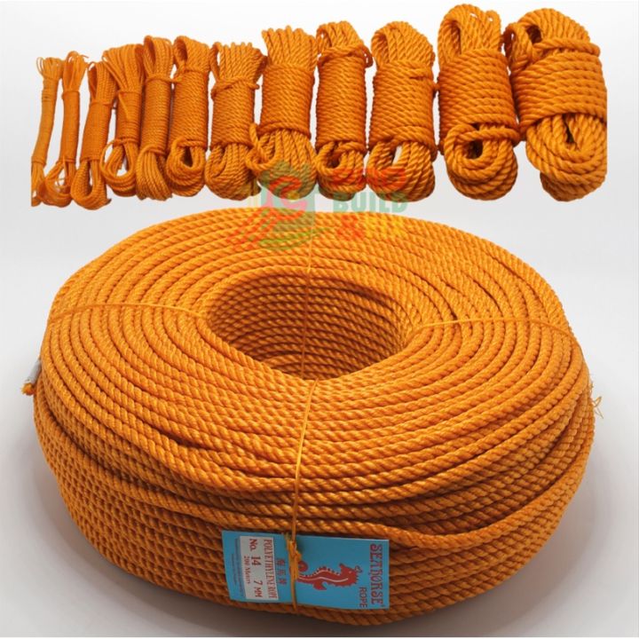 Customized Cut Nylon Rope 200meters (6mm, 7mm, 8mm, 9mm, 10mm, 11mm ...
