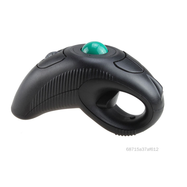 Portable 2.4 GHz Finger Handheld Wireless USB Trackball Mouse for PC ...