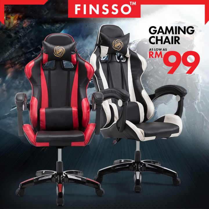 FINSSO T-REX Reclining Gaming Chair With Ergonomic Backrest and Height ...