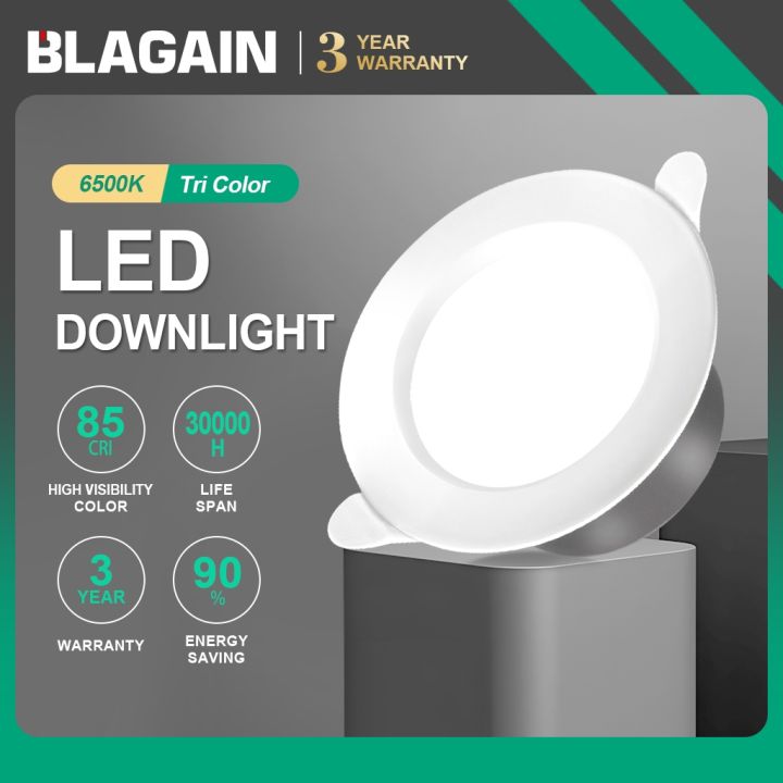 Tricolor Pin Lights Led Downlight Recessed Panel Ceiling Light 3 Color ...