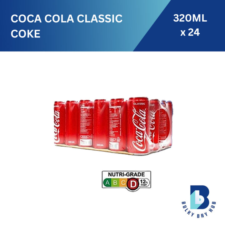 [Carton Deal] Coca Cola Classic Coke 320ml x 24 Cans | Lazada Singapore