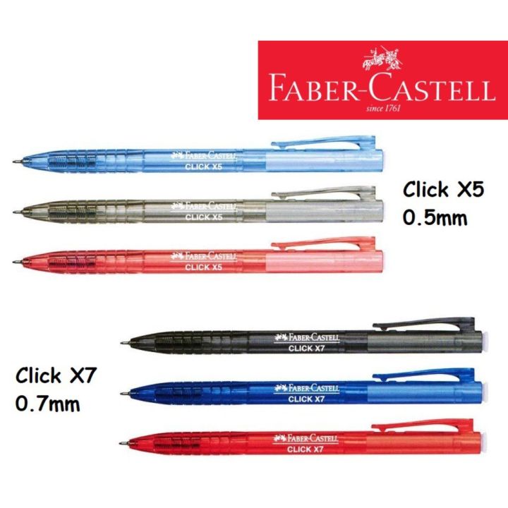 FABER-CASTELL CLICK X5/X7 BALL PEN / Pen Faber Castell Click X5 / X7 ...