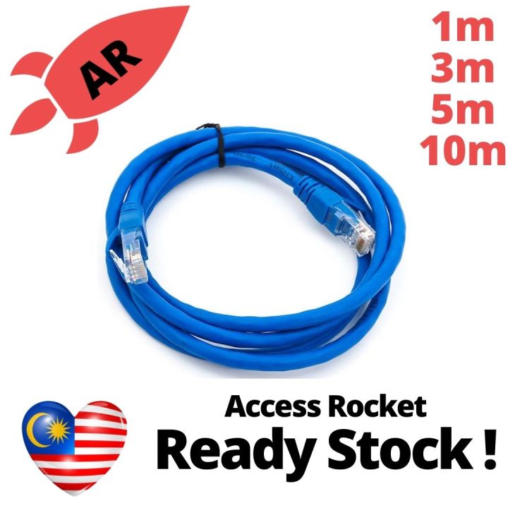 RJ45 CAT6 24AWG Ethernet LAN Network Patch Cord Cable 1m/3m/5m/10m | Lazada
